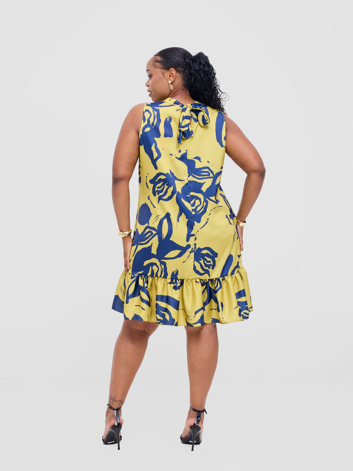 Vivo Kelemi 4.0 Sleeveless Dress - Lime / Navy Nashe Print | Vivo ...