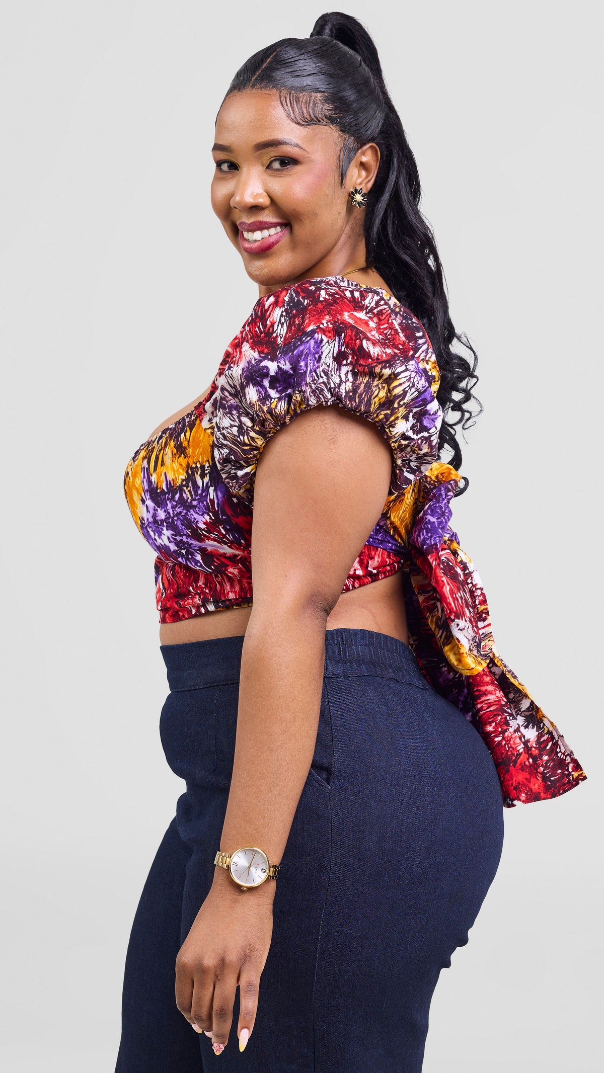 Safari Tafari Wrap Top - Mpiji Print | Vivo Fashion Group Kenya