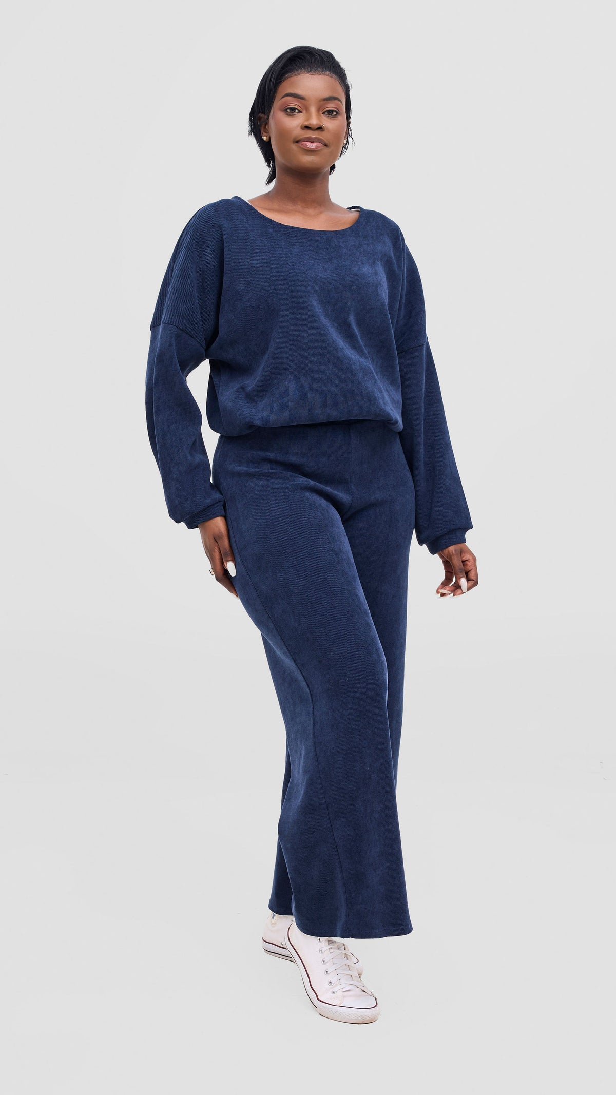 Vivo Selah Straight Leg Pants - Navy | Vivo Fashion Group Kenya